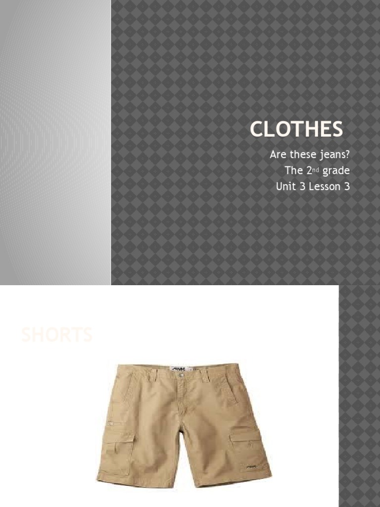 Identifying Clothing Types for Kids | PDF