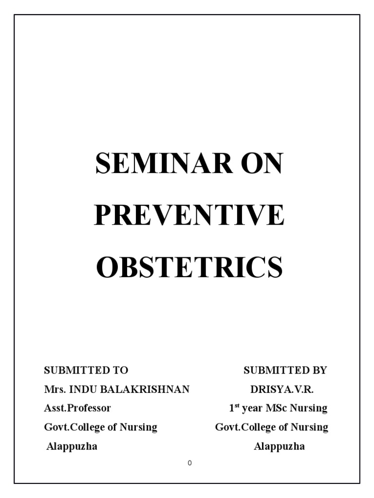 Preventing Complications Through Education: A Seminar on Promoting ...