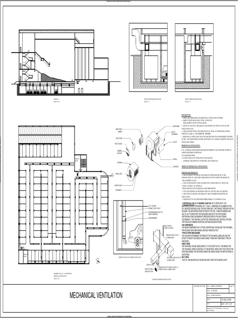 Mechanical Ventilation Layout1 | Duct (Flow) | Machines
