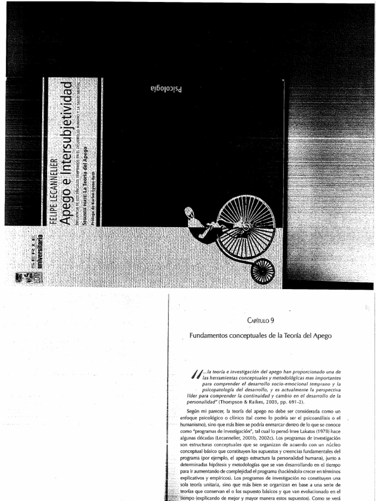 Apego e Intersubjetividad F. Lecannelier | PDF
