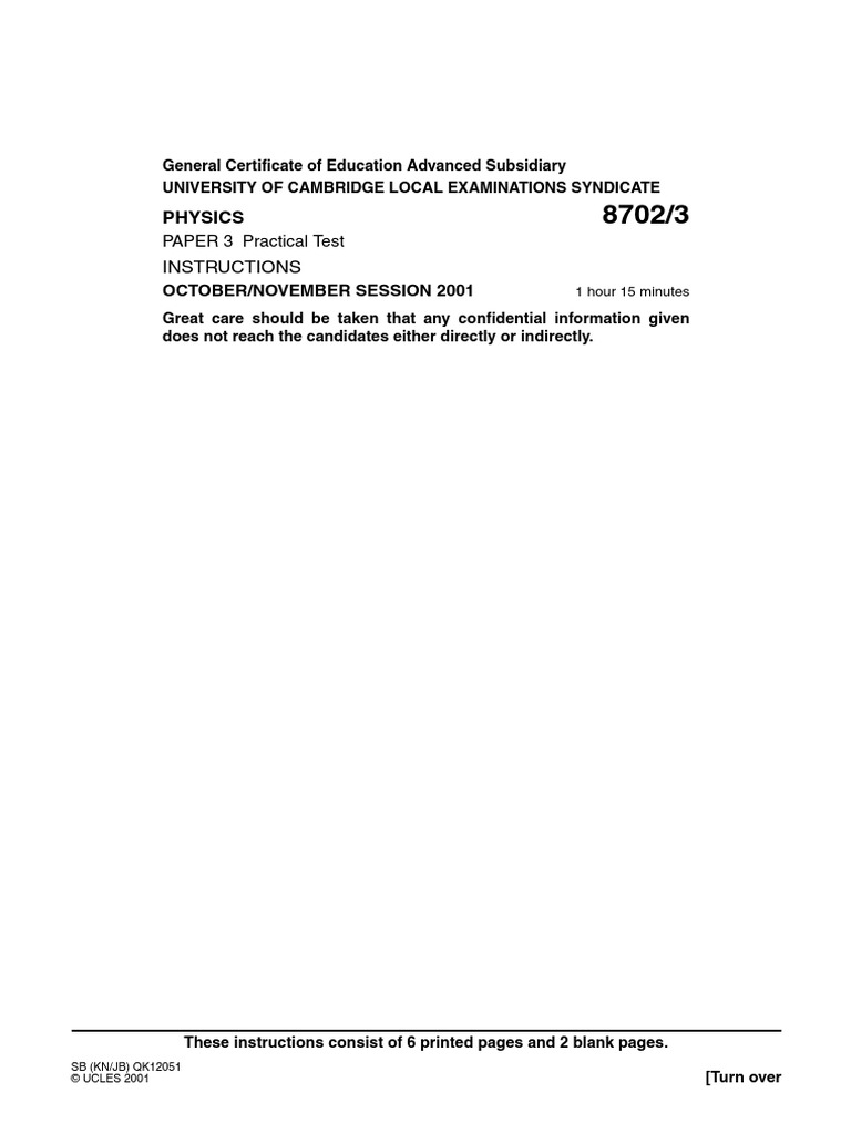 3 (Instructions) | PDF | Test (Assessment) | Test/Examination