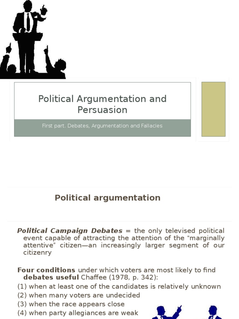 Political Argumentation and Persuasion | PDF | Argumentation Theory ...
