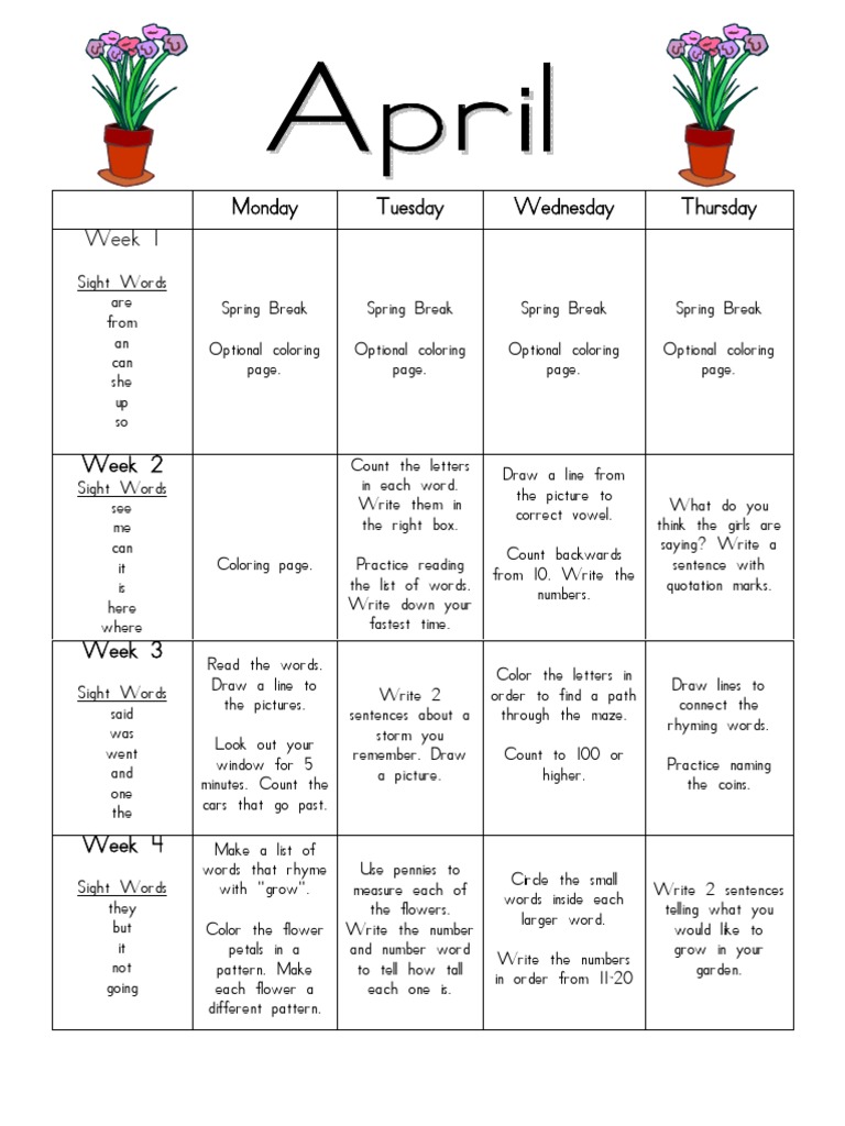 Early Literacy Activities | PDF
