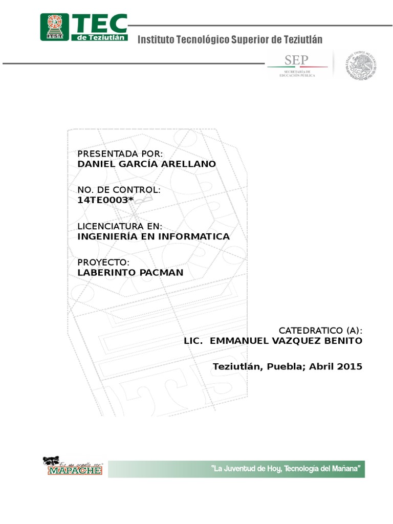 Documentacion Proyecto Pacman | PDF | Java (lenguaje de programación) | Archivo de computadora