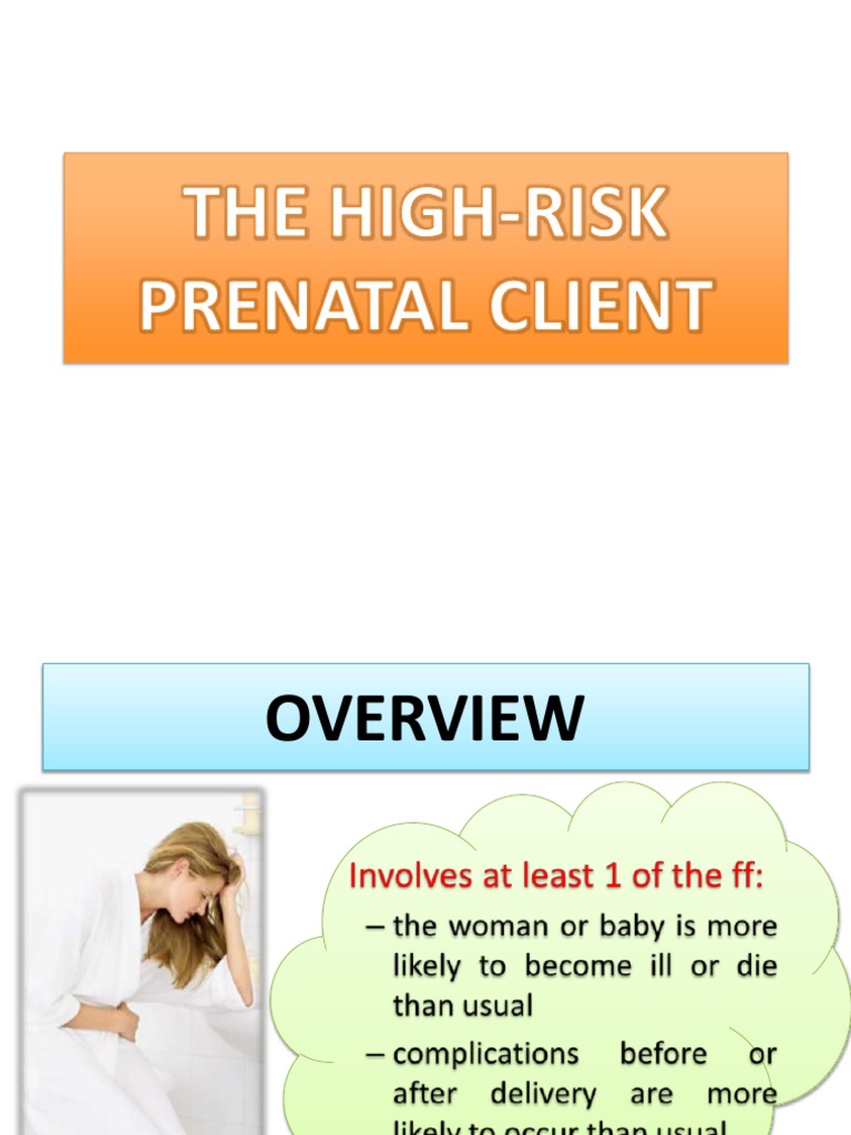 The High Risk Prenatal Client | PDF | Fetus | Pregnancy