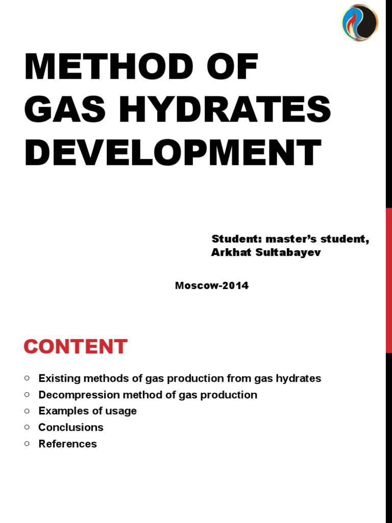 Gas Hydrate Production Methods Explained | PDF | Chemical Process ...
