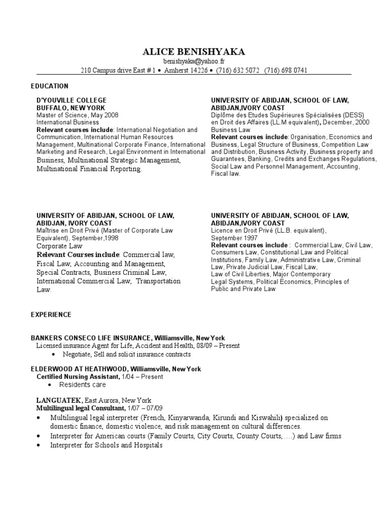 Alice Resume 1 | PDF | Microsoft | International Business