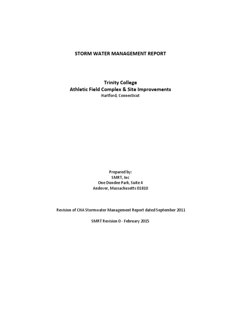 Stormwater Report-Compiled 150217 | PDF | Stormwater | Storm Drain