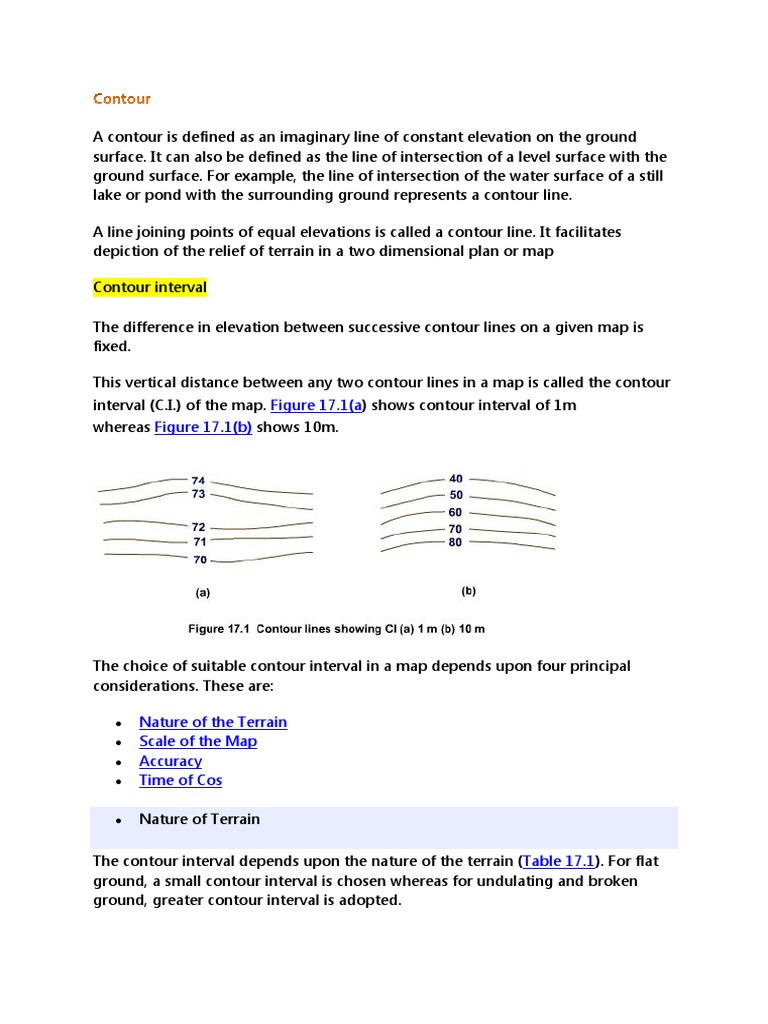 Contour | PDF | Contour Line | Drainage Basin