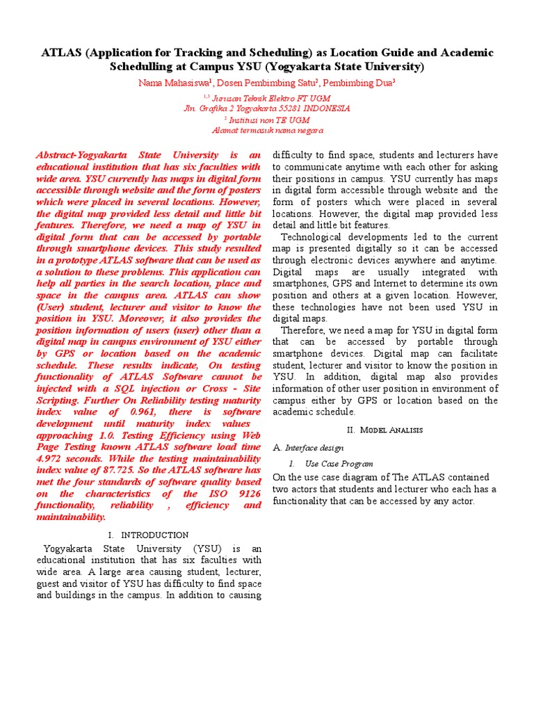 ATLAS (Application For Tracking and Scheduling) As Location Guide and ...