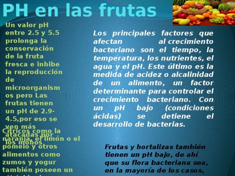 El PH en Las Frutas | PDF