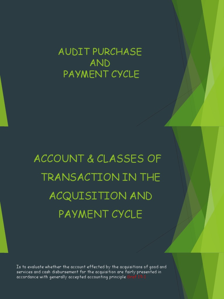 AUDIT Purchase & Payment | PDF | Accounts Payable | Cheque