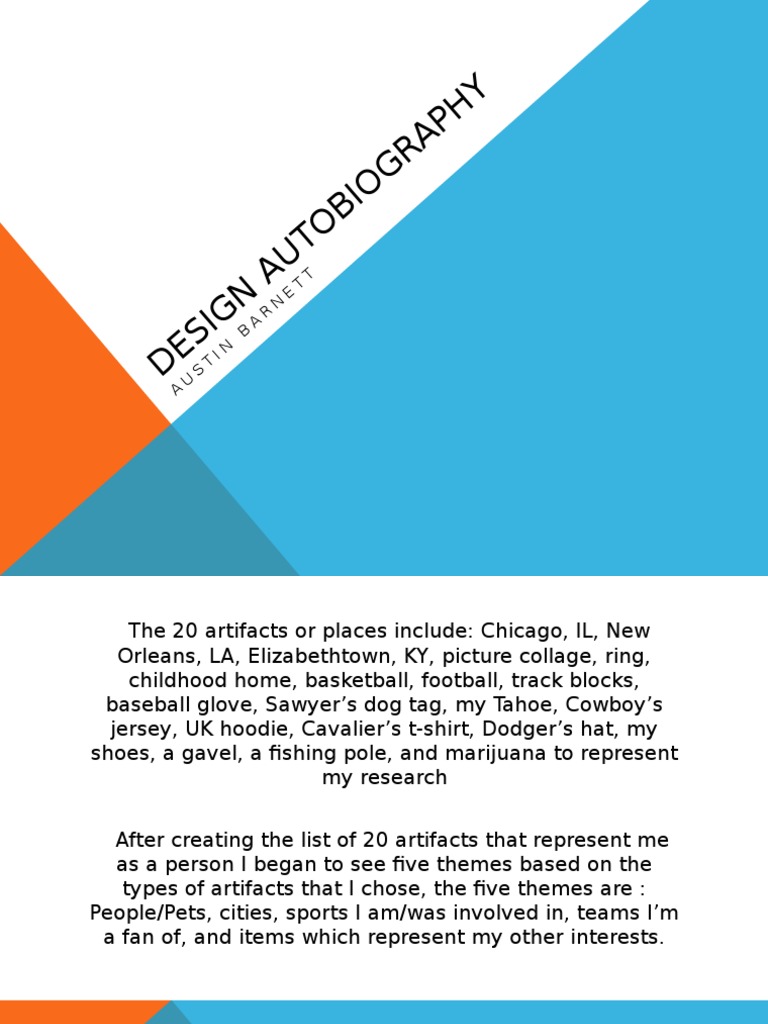 Design Autobiography | PDF | Sports