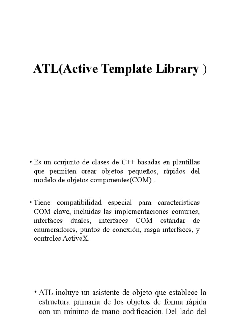 ATL (Active Template Library | PDF | Navegador web | Áreas de informática