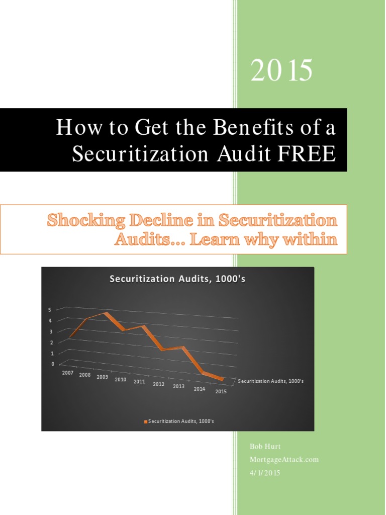 How To Get The Benefits of A Securitization Audit FREE | PDF | Foreclosure | Deed Of Trust (Real ...