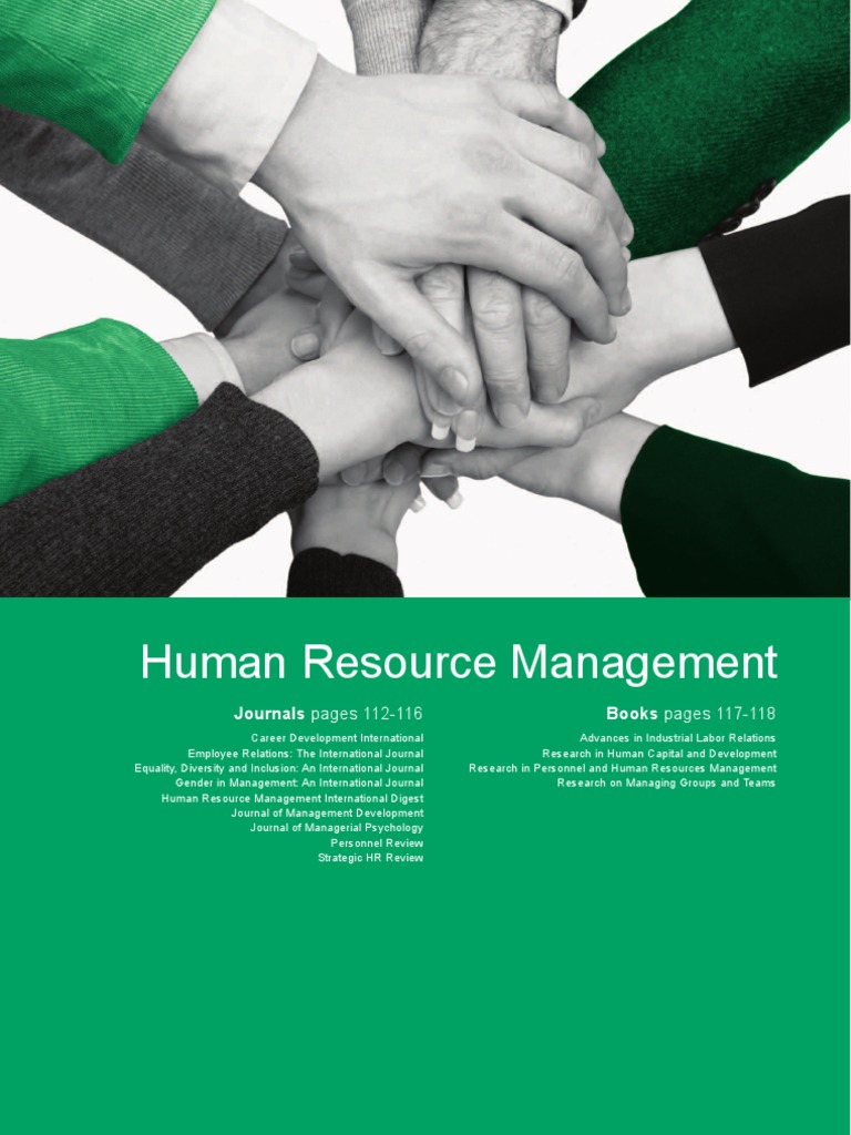 Human Resource Management Journals Overview | PDF | Academic Journal ...