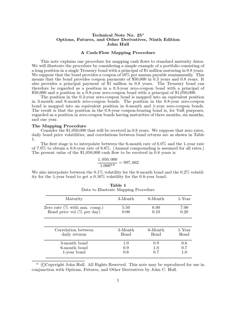 A Cash Flow Mapping Procedure | PDF | Interest Bearing Instruments ...
