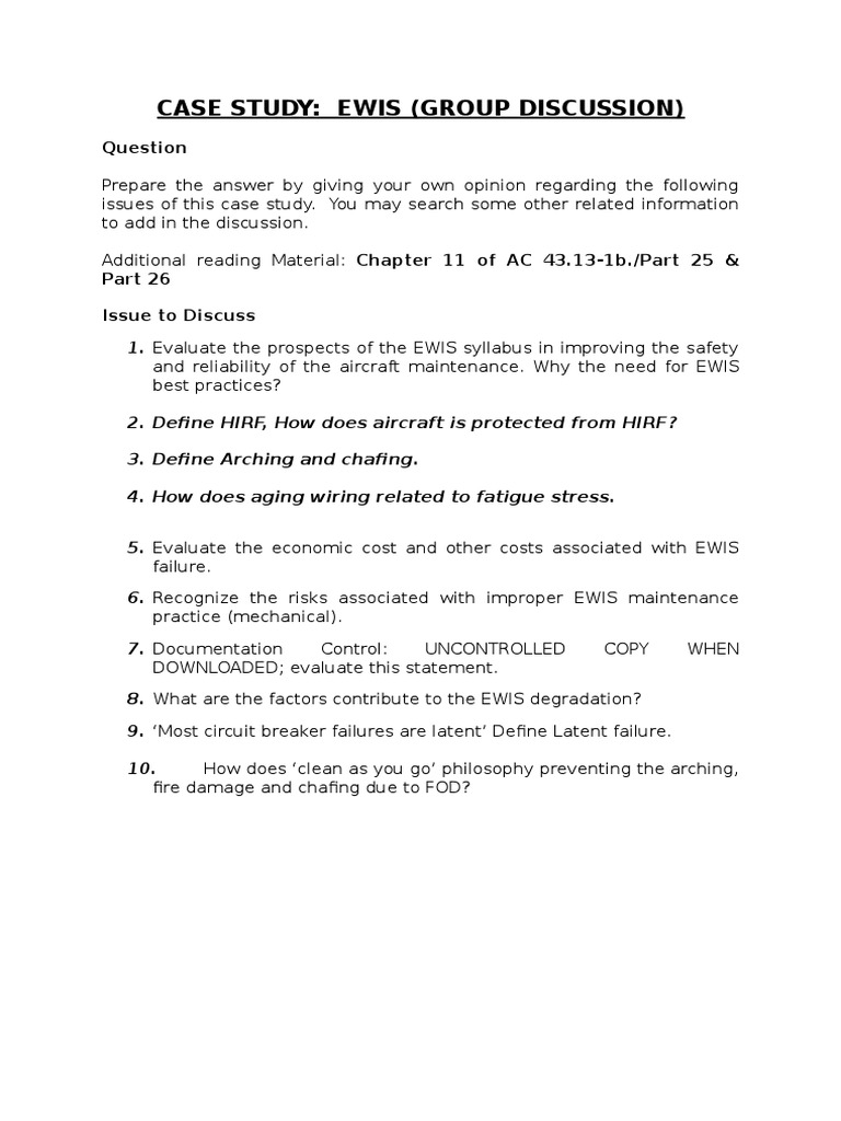 Aircraft EWIS Safety & Maintenance | PDF