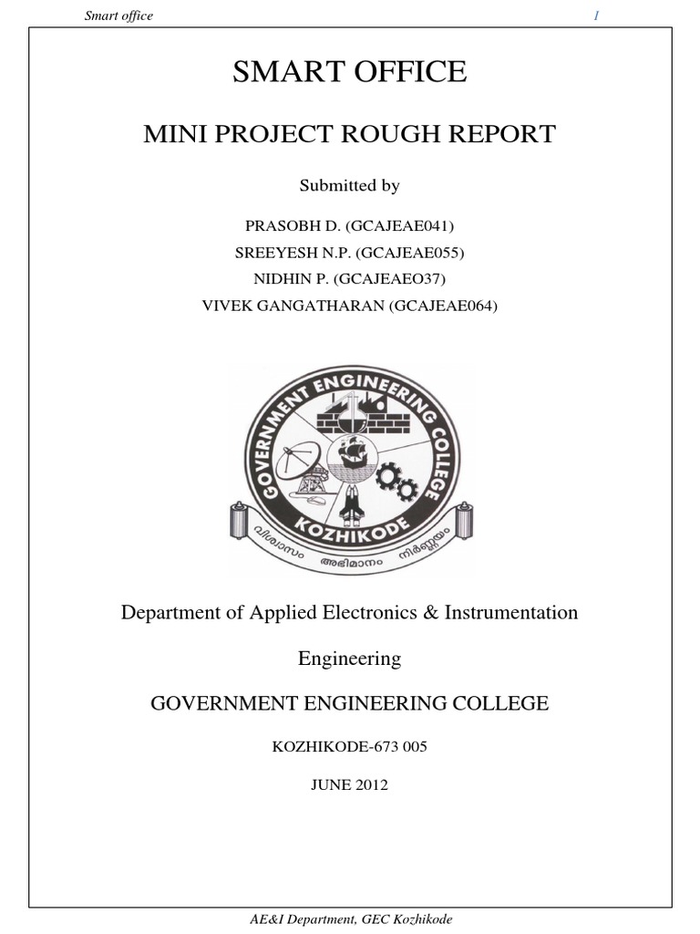 Smart Office | Download Free PDF | Arduino | Electronics
