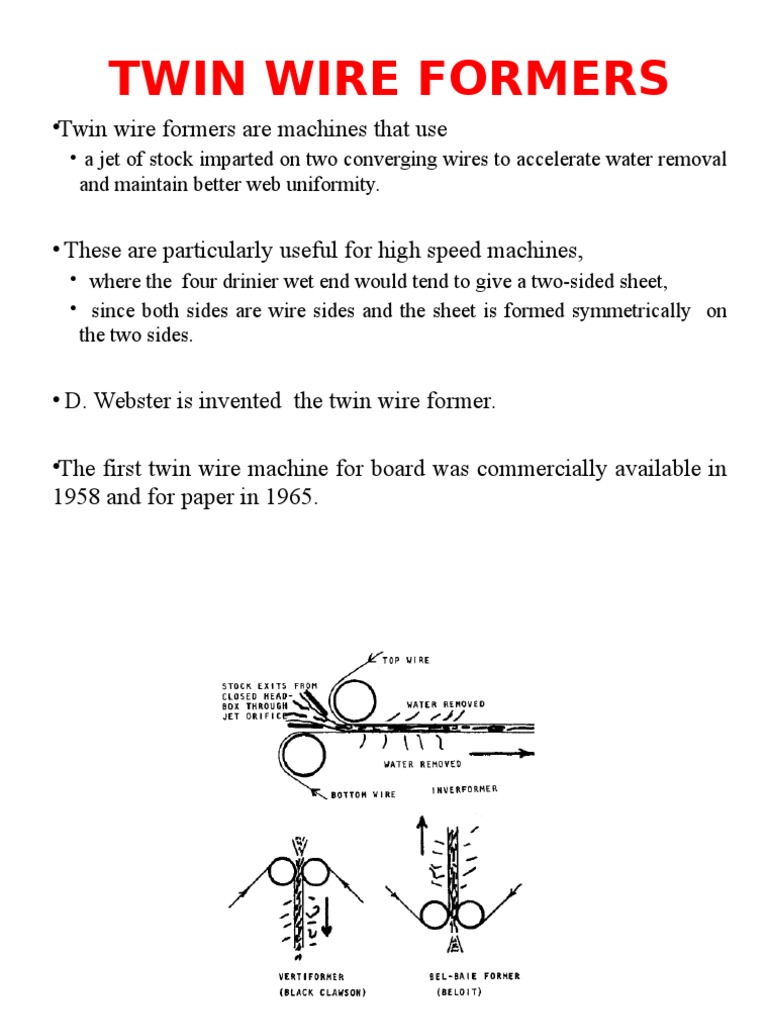 Twin Wire Formers | Download Free PDF | Machines | Mechanical Engineering