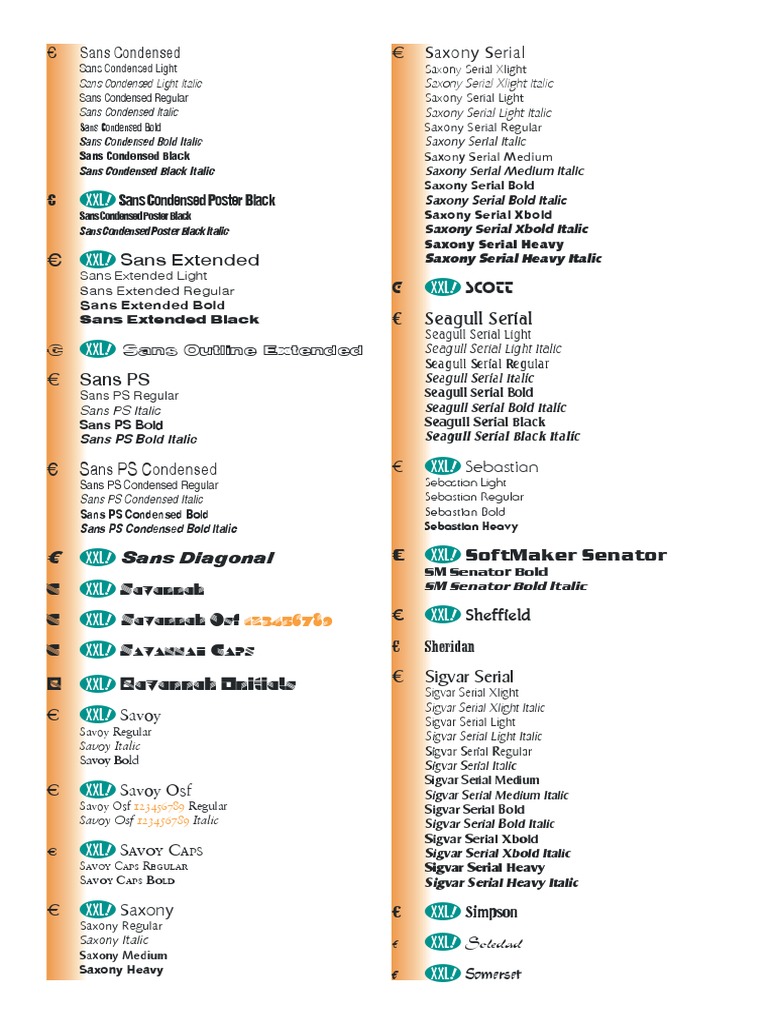 Font Styles and Variants Overview | PDF | Art