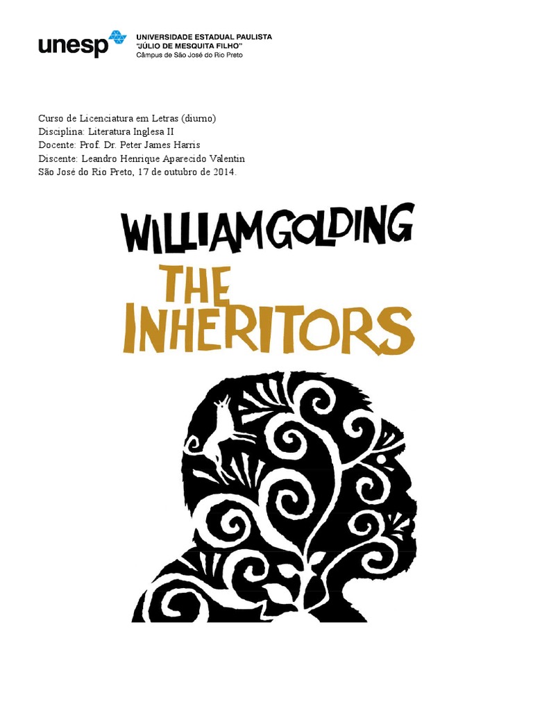 Handout About The Inheritors, by William Golding | PDF | History ...