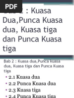 Topik 2 Kuasa Dua, Punca Kuasa Dua, Kuasa Tiga Dan Punca Kuasa Tiga | PDF