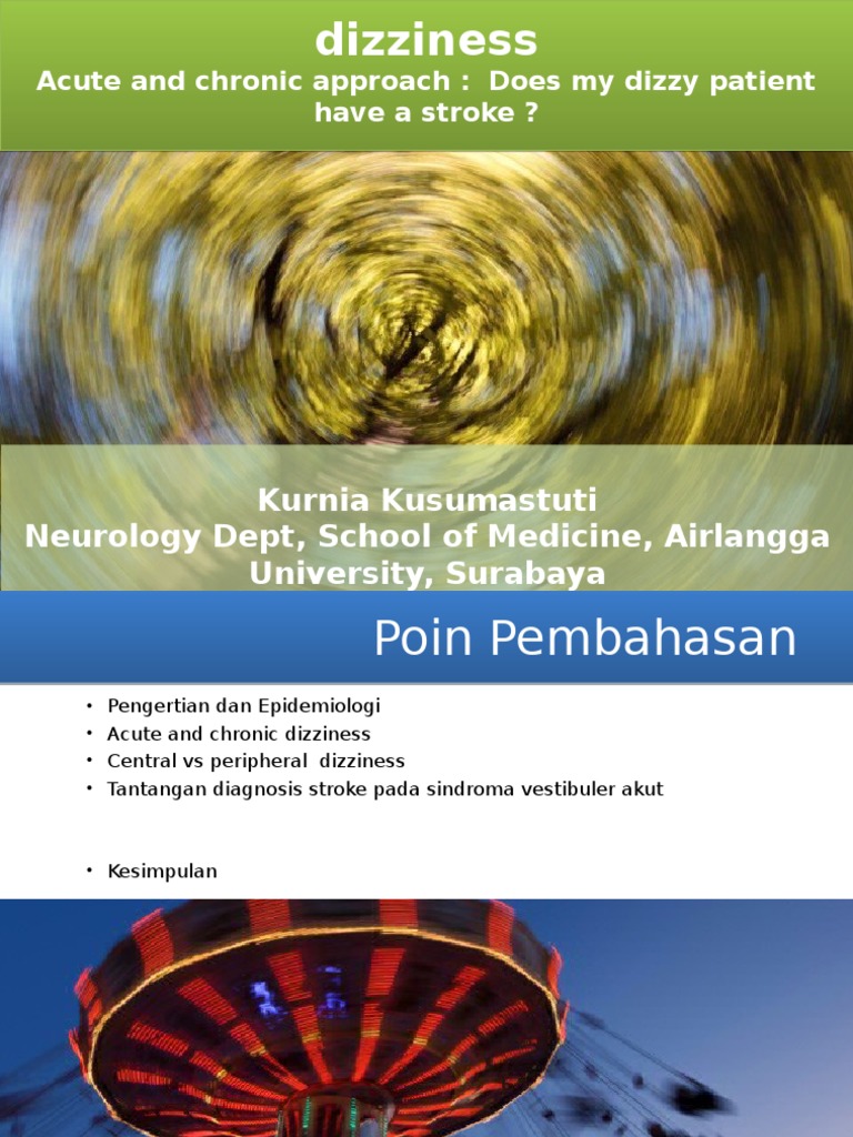 Diagnosing Dizziness: Stroke Risks | PDF