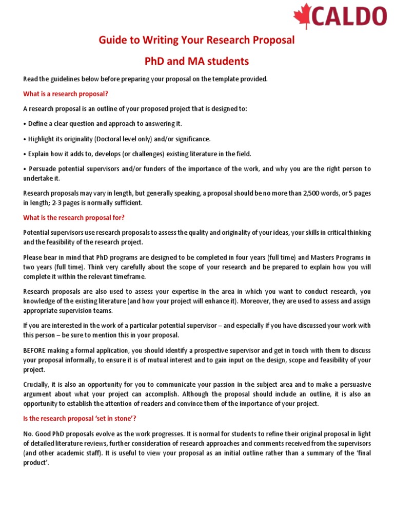 Research Proposal | PDF | Doctor Of Philosophy | Cognition
