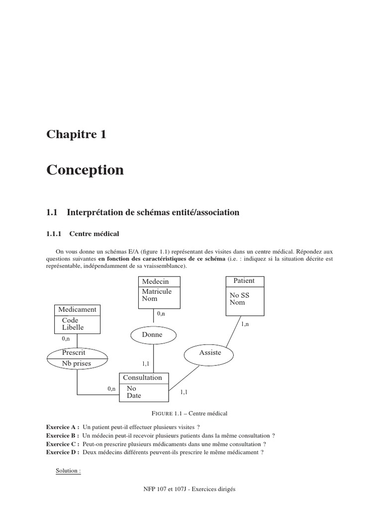 ED Corriges (1) | Base de données relationnelle | Modèle relationnel