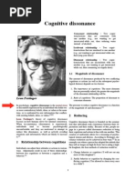 Cognitive Dissonance Theory Leon Festinger (1957) | PDF | Psychological ...