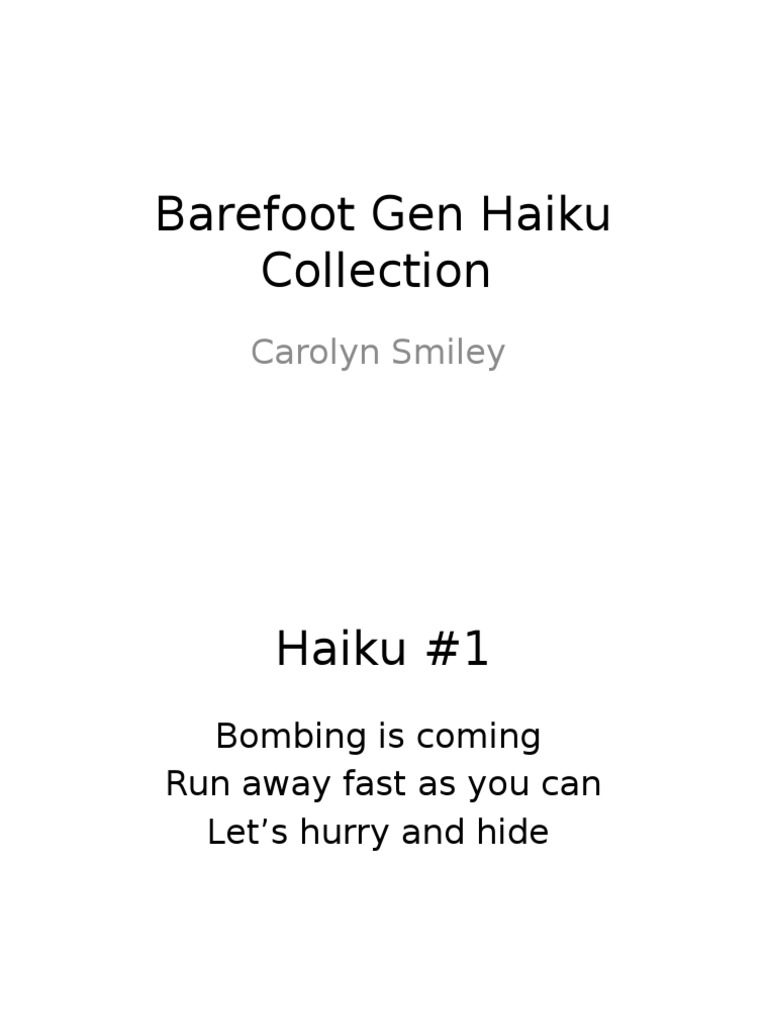 Haikus on War and Survival | PDF | History