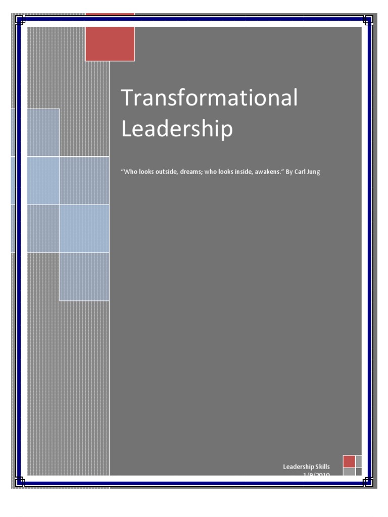 Transformational Leadership | PDF | Transformational Leadership ...