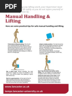 Safe Lifting PPT | PDF | Vertebral Column | Human Body