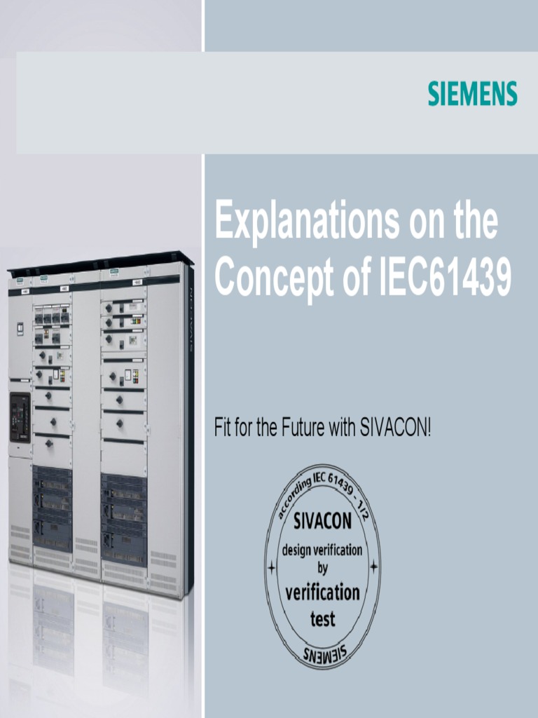 LV SWG Verification IEC 61439 - 2009 (Siemens) | PDF