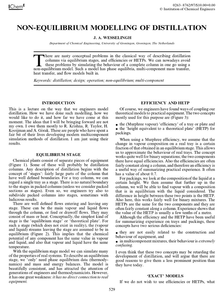 Distillation Cloumn Principles | PDF | Distillation | Mechanics