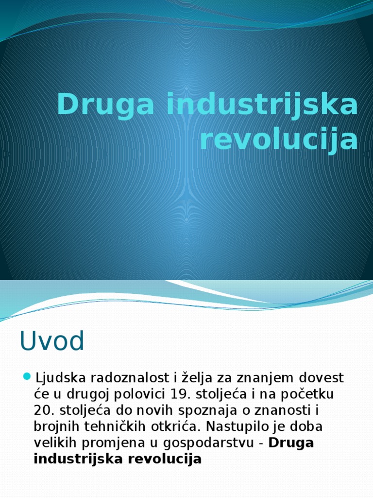 Druga Industrijska Revolucija | PDF