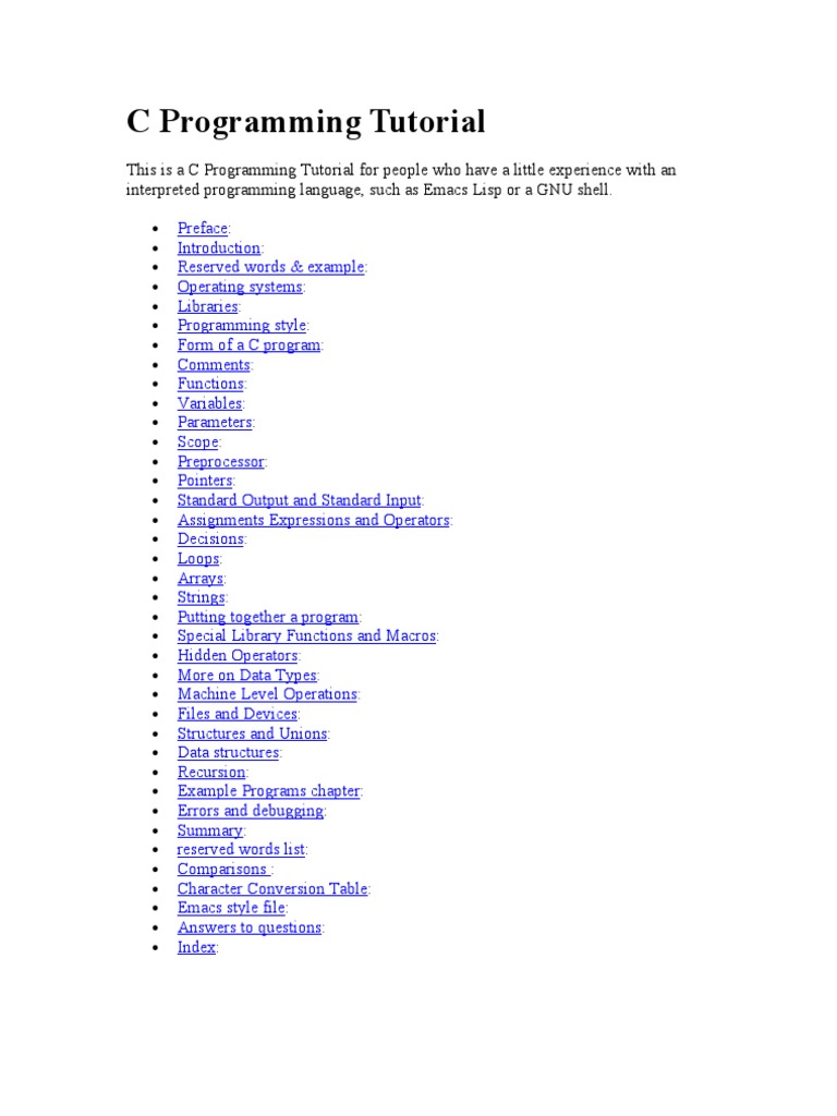 COmplete C | PDF | C (Programming Language) | Operating System