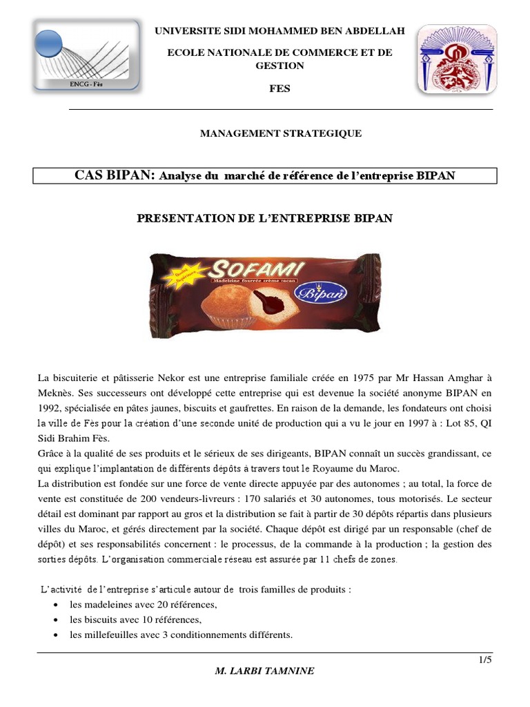 Etude de Cas n1-BIPAN | PDF | Libre-échange | Maroc