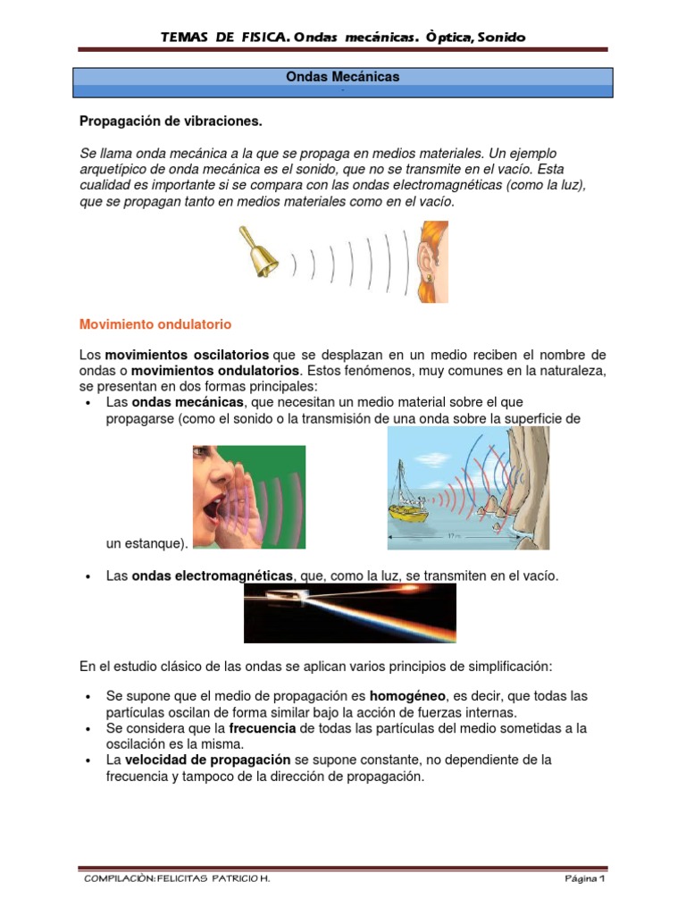 Ondas Mecanicas | PDF | Refracción | Olas