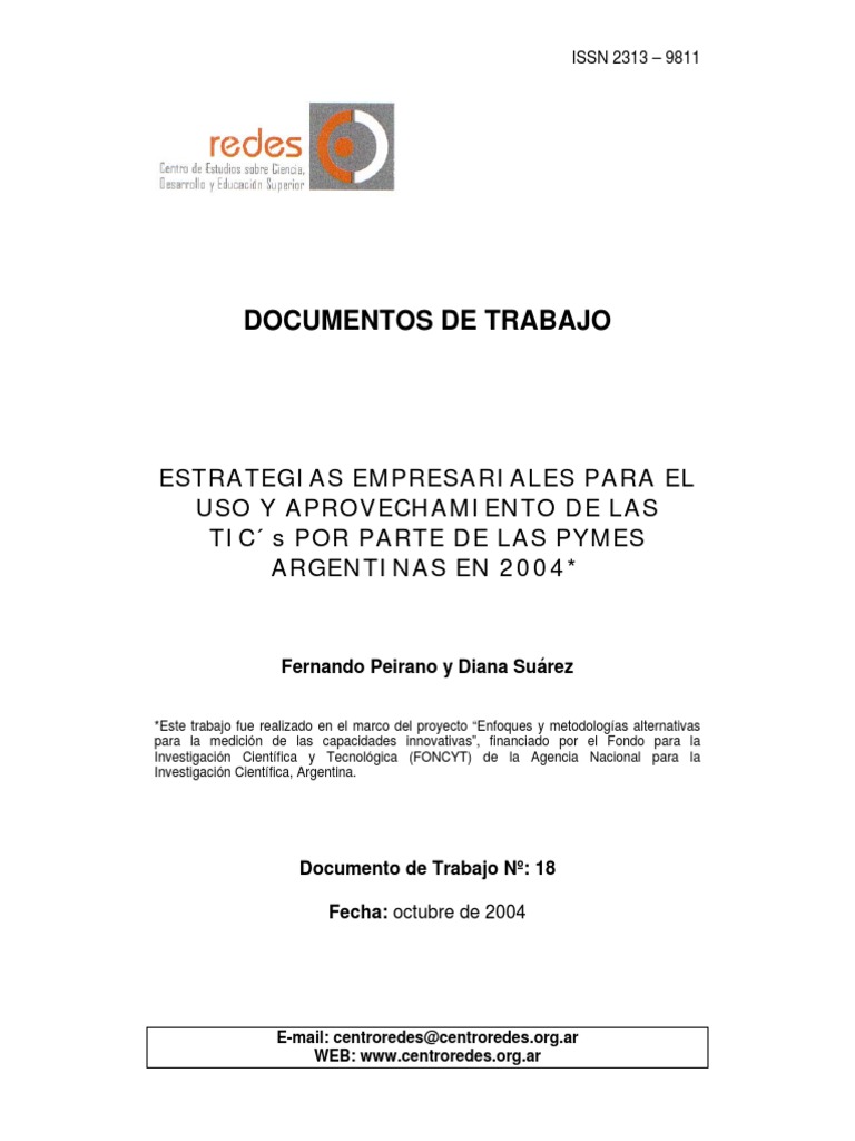 ESTRATEGIAS EMPRESARIALES PARA EL USO Y APROVECHAMIENTO DE LAS TICs PDF ...