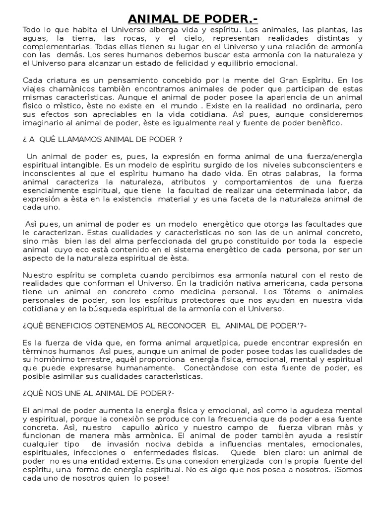 Animal de Poder | PDF | Parto | Alma
