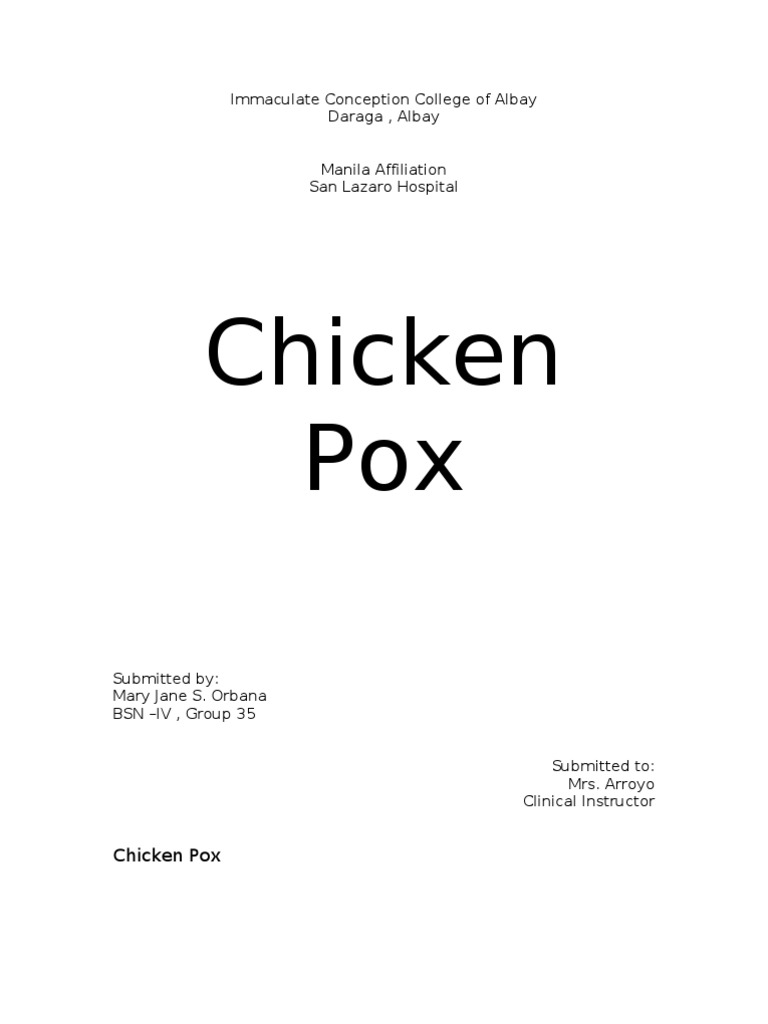 Chicken Pox | PDF | Elisa | Virus