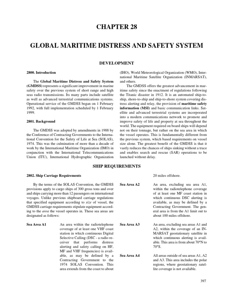Global Maritime Distress& Safety | PDF | Water Transport | Electrical ...
