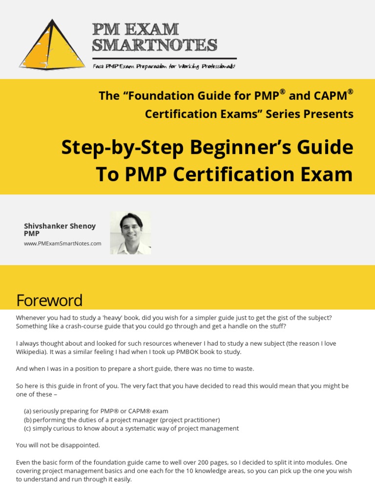 Beginner's Guide To PMP Certification Exam | PDF | Project Management ...