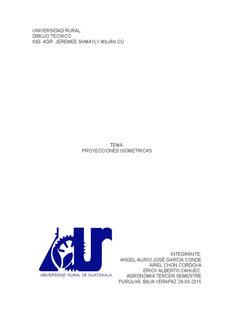 Proyecciones Isométricas en Dibujo Técnico | PDF | Dibujo técnico ...