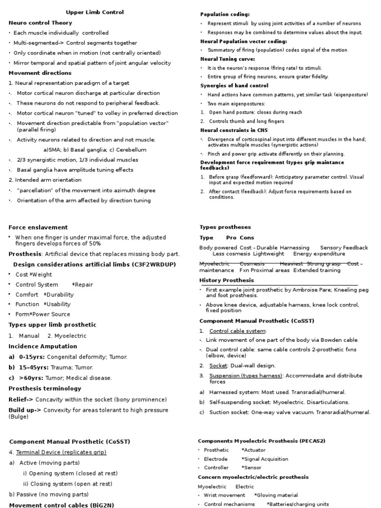 Upper Limb Rehab | PDF | Prosthesis | Anatomical Terms Of Motion