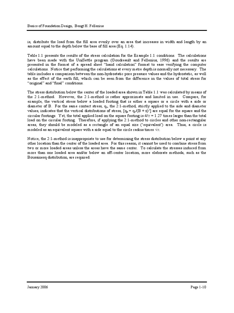 Basics of Foundation Design Fellenius | PDF | Geotechnical Engineering ...