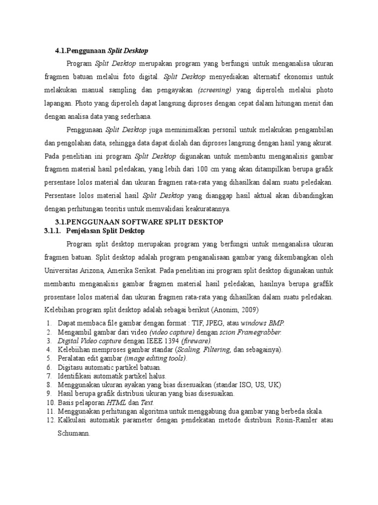 Penggunaan Split Desktop | PDF