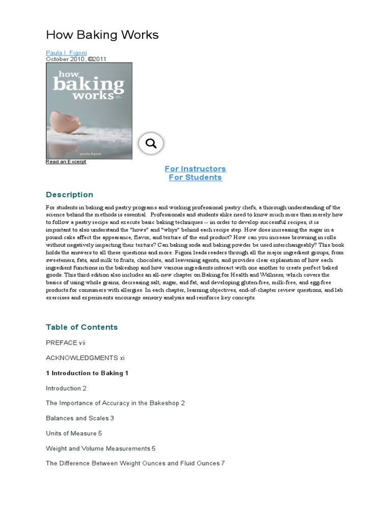 000 How Baking Works | PDF | Flour | Chocolate